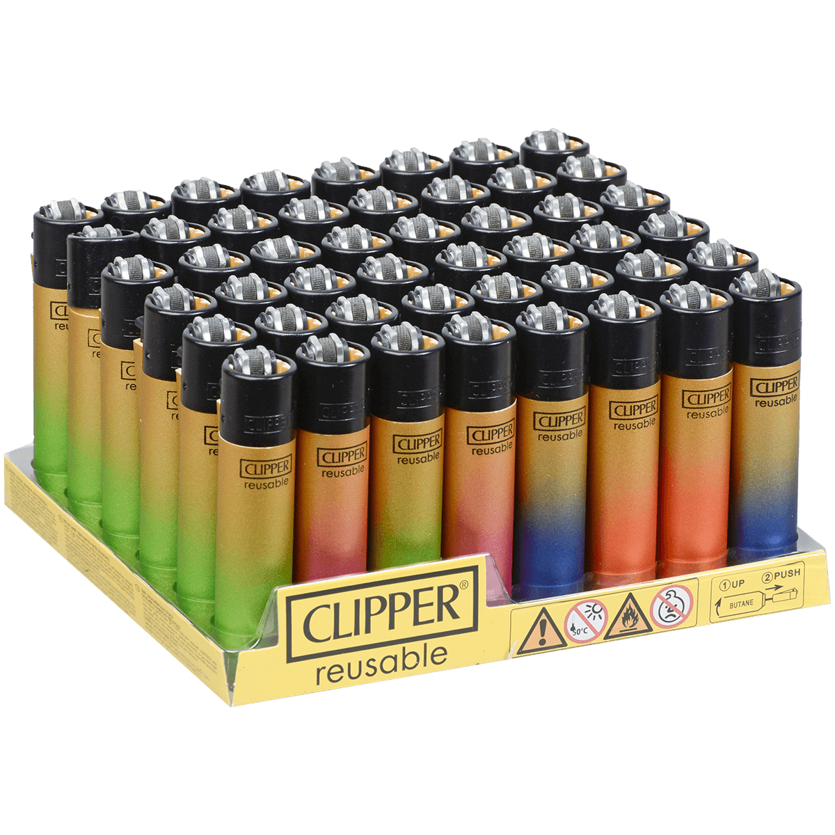 CLIPPER CP11 PAINTED METALLIC GRADIENT GOLD 48CT TRAY – Kretek ...